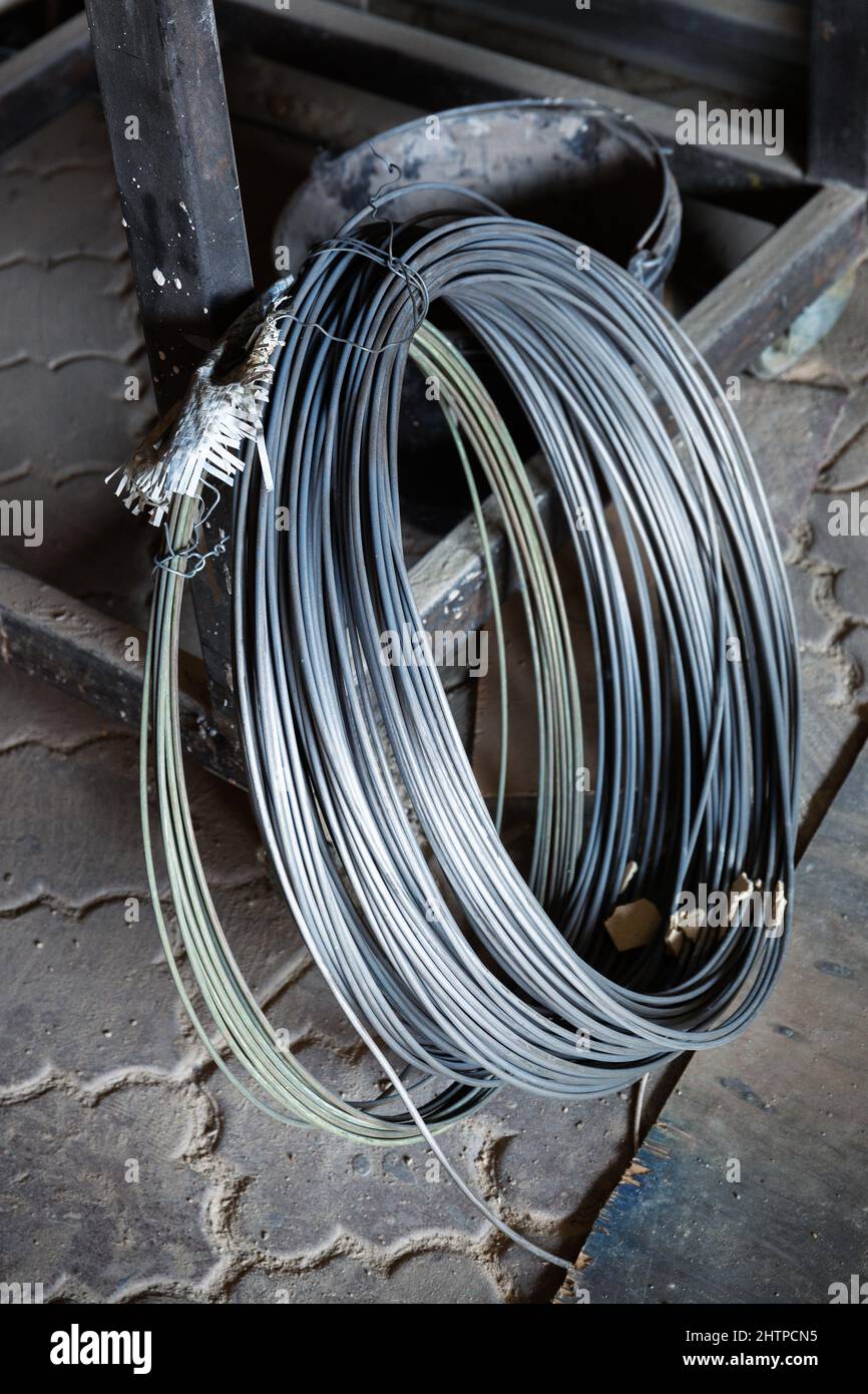 Stainless steel wire coils hi-res stock photography and images - Alamy