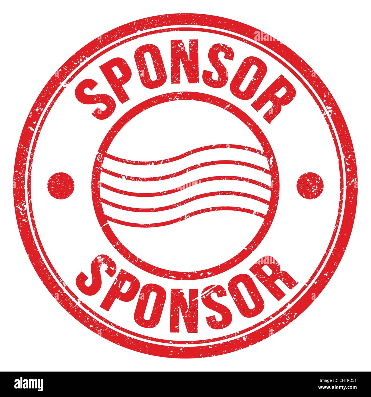 SPONSOR word written on red round postal stamp sign Stock Photo - Alamy