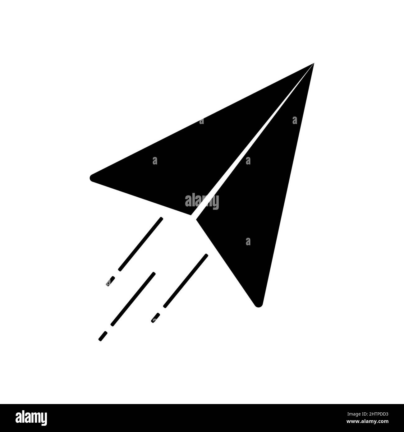Flat Paper Airplane Icon