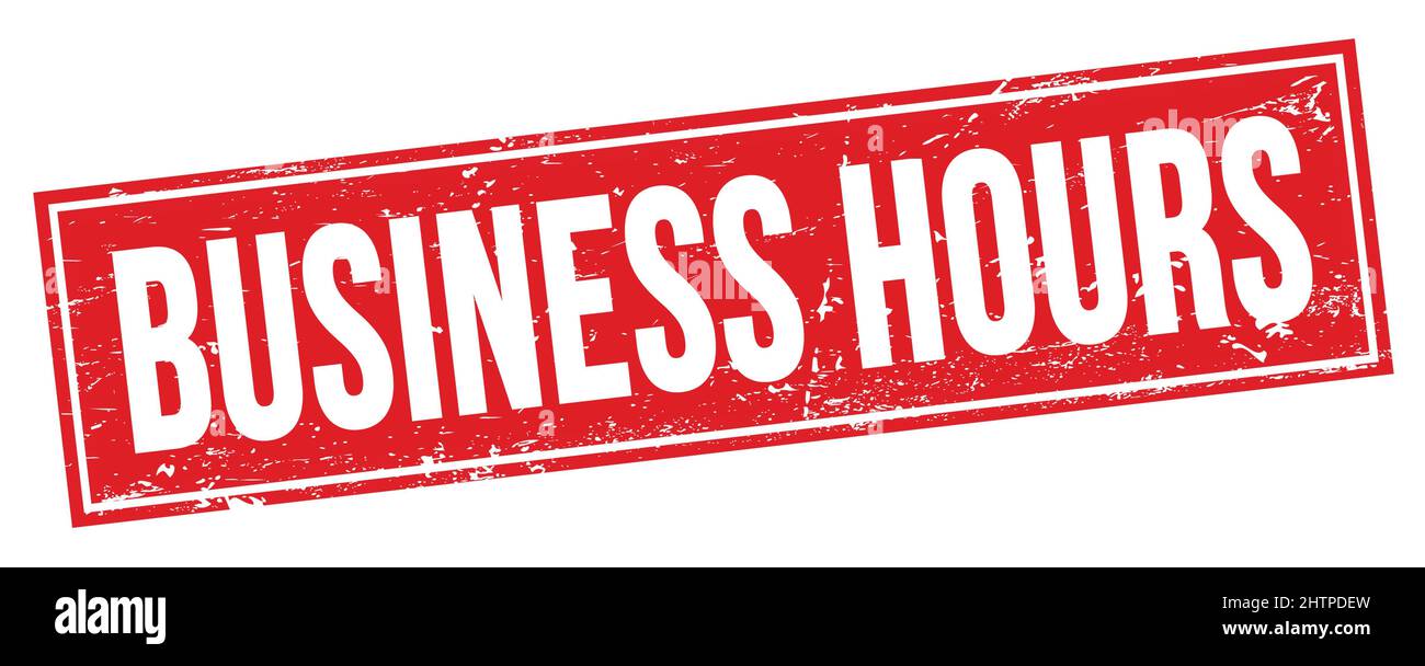 Business hours stamp hi-res stock photography and images - Alamy