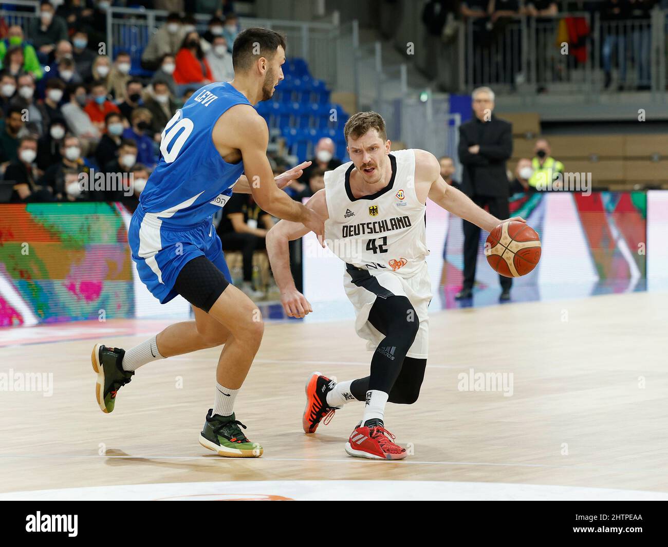 firo : Basketball: February 28th, 2022, Germany - Israel, FIBA ...