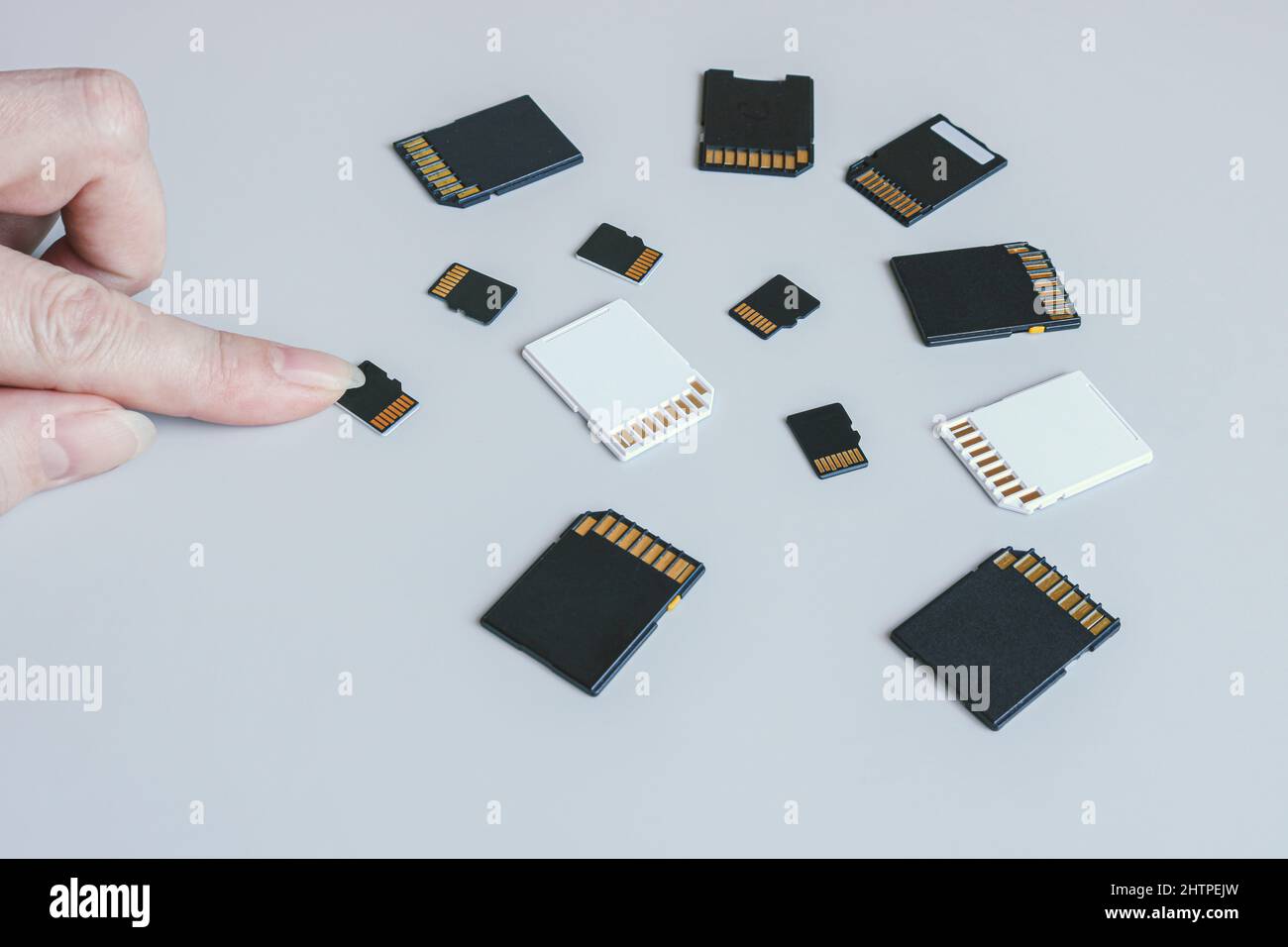Sd memory card hand hi-res stock photography and images - Alamy