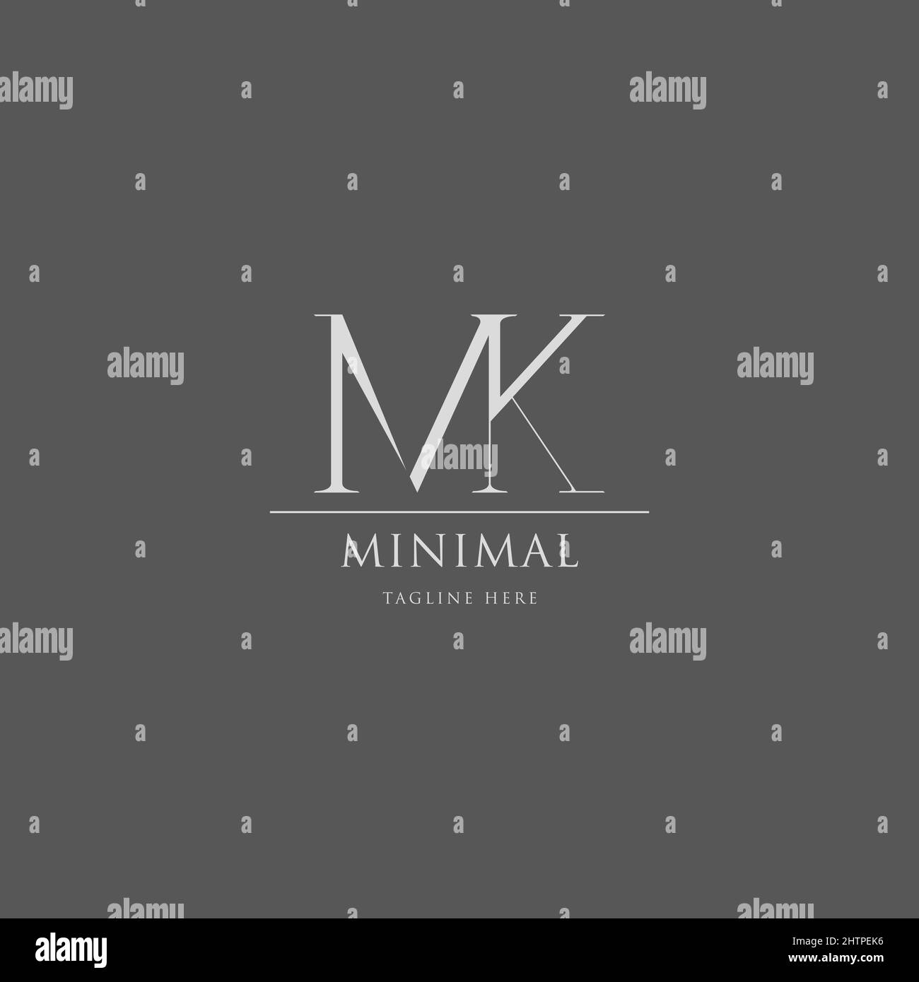 Creative Minimal Alphabet MA Icon Logo Template Stock Vector Image ...