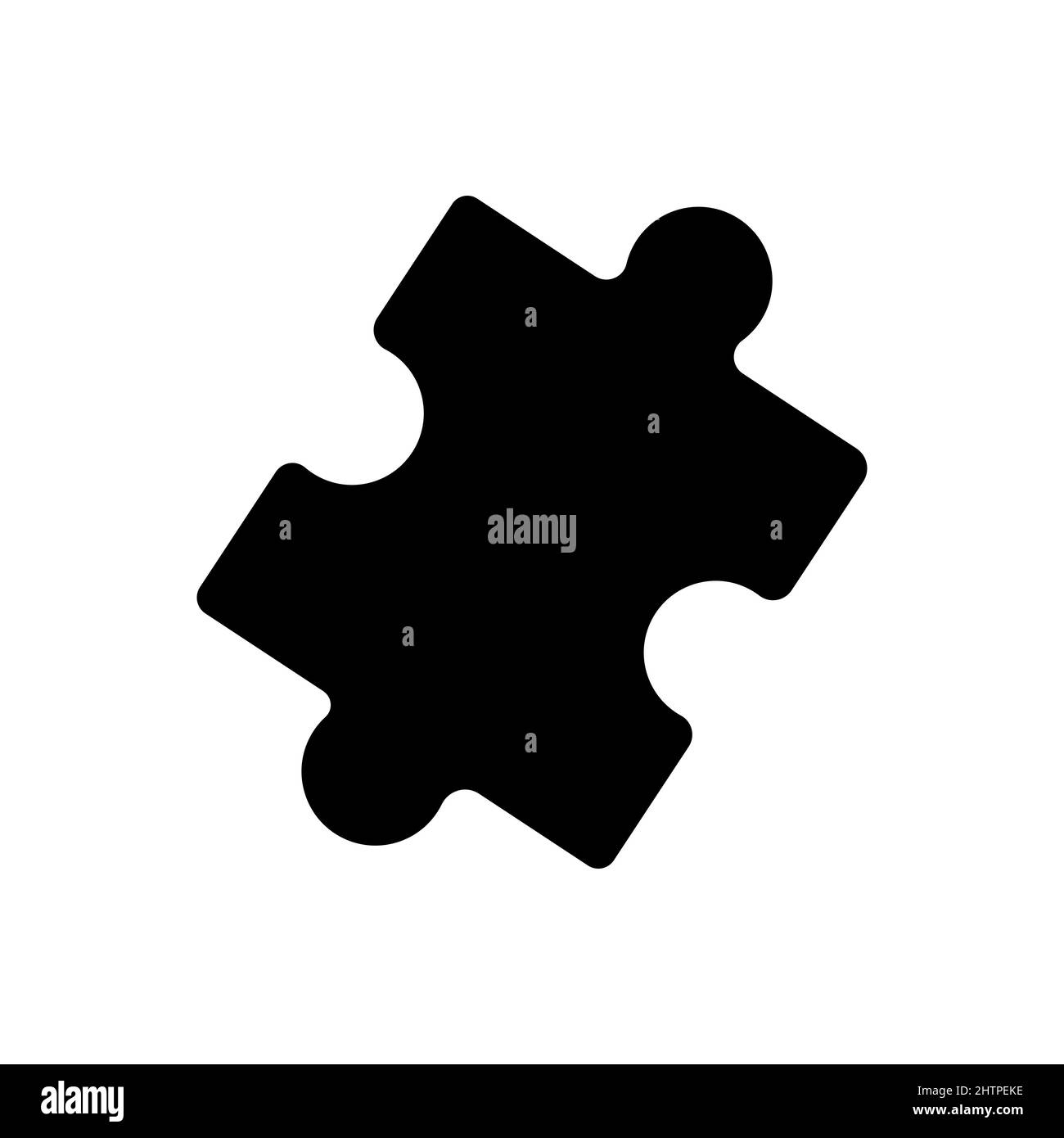 Puzzle flat icon. Thin line signs for design logo, visit card, etc ...