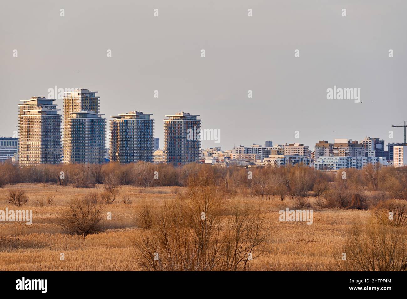 Apartment block complex with modern buildings Stock Photo - Alamy