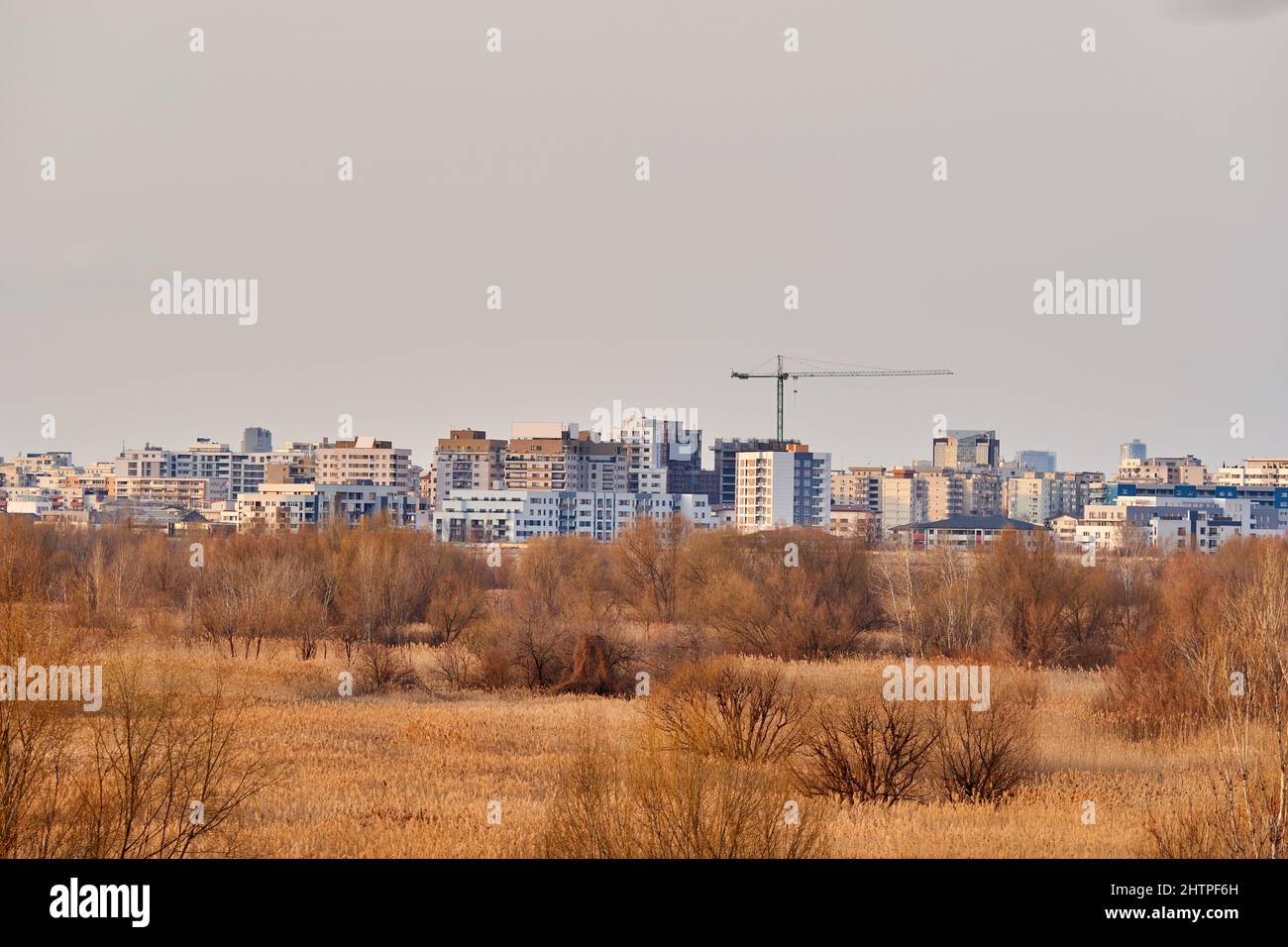 Apartment block complex with modern buildings Stock Photo - Alamy