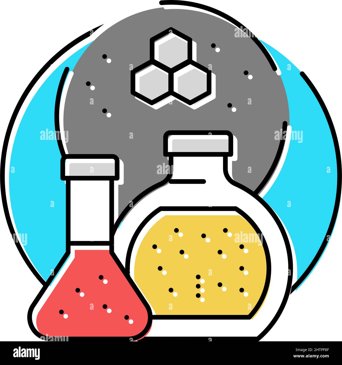 specialty chemicals color icon vector illustration Stock Vector Image ...