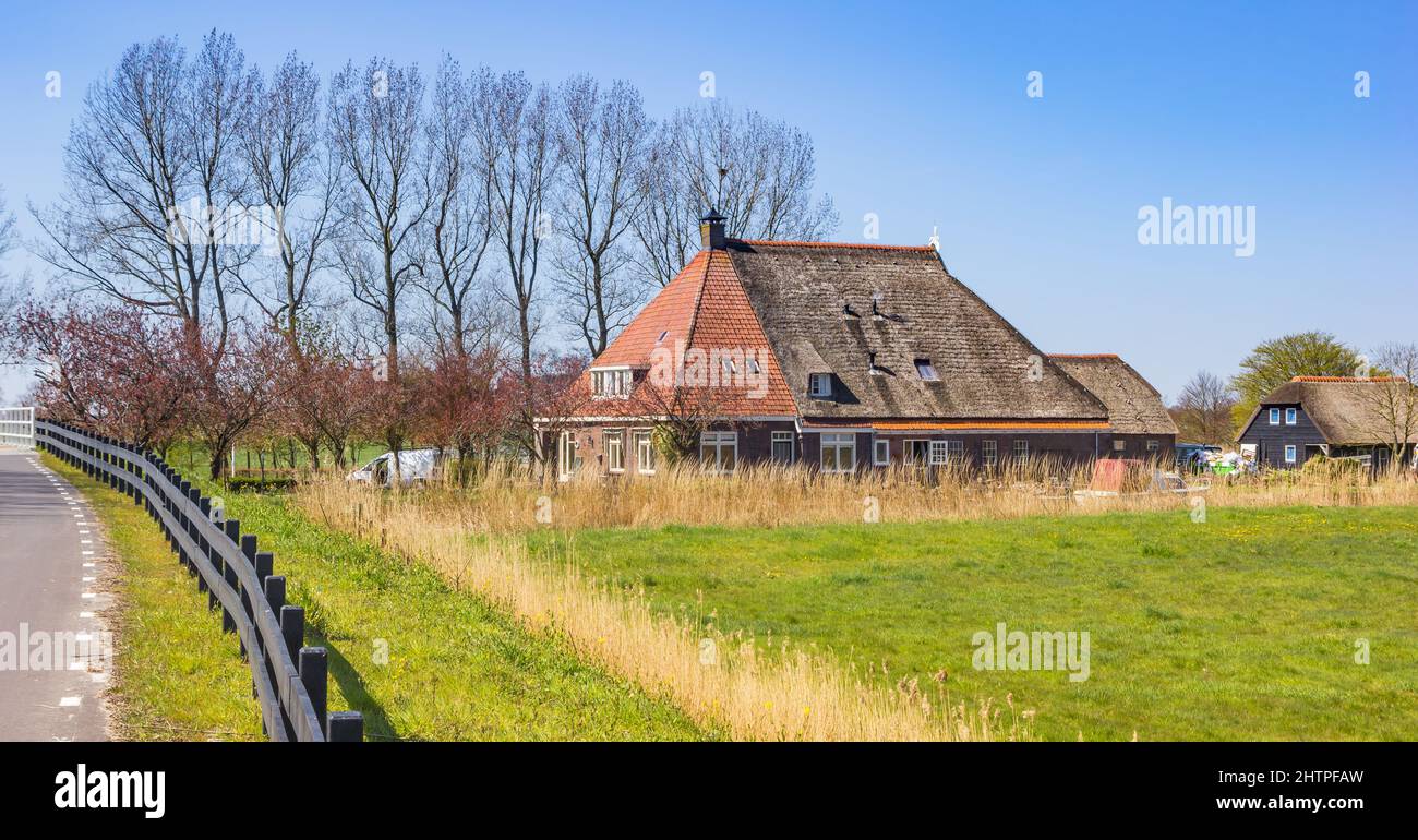 Old farm in the landscape of Friesland, Netherlands Stock Photo - Alamy