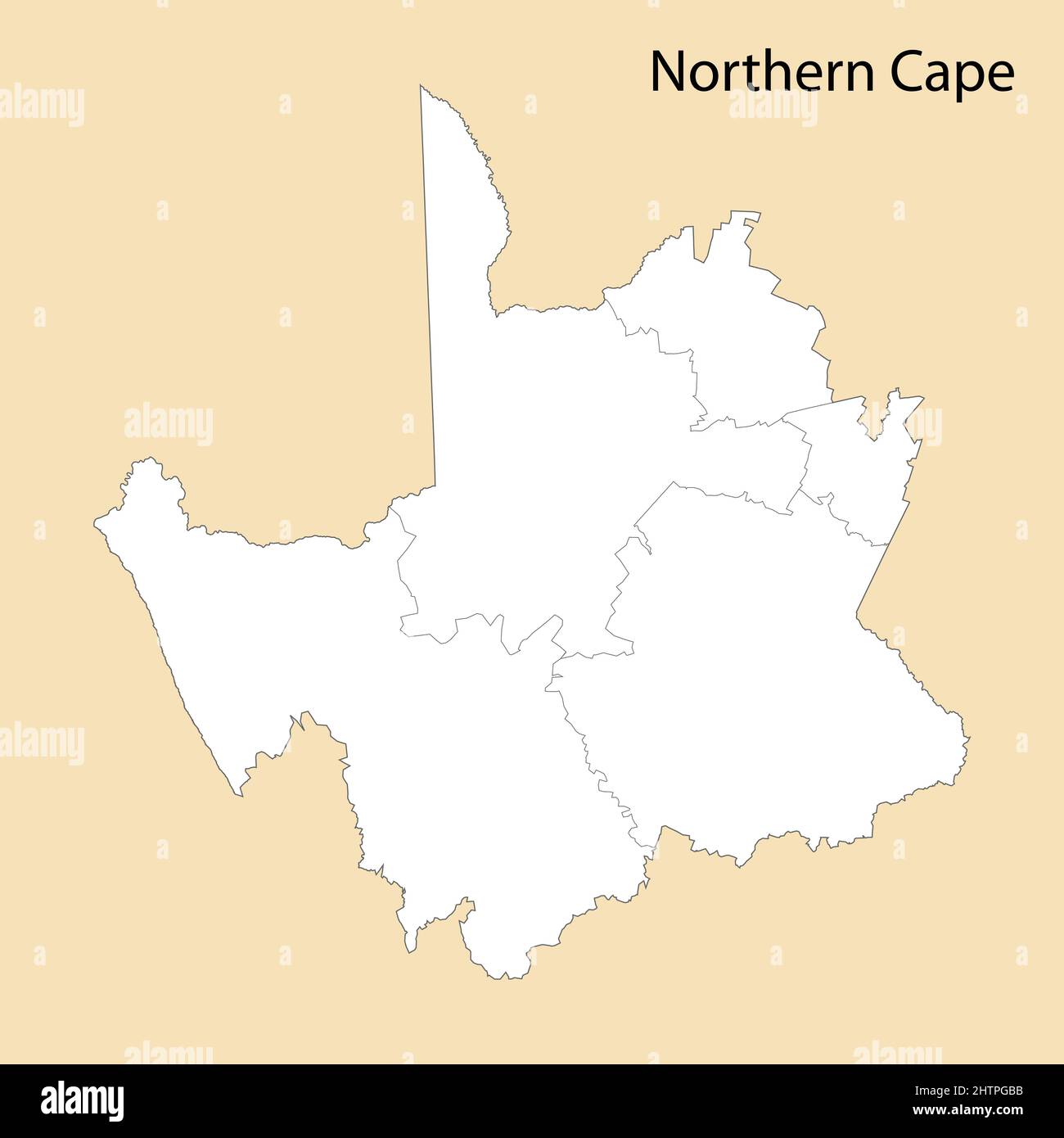 High Quality map of Northern Cape is a region of South Africa, with ...
