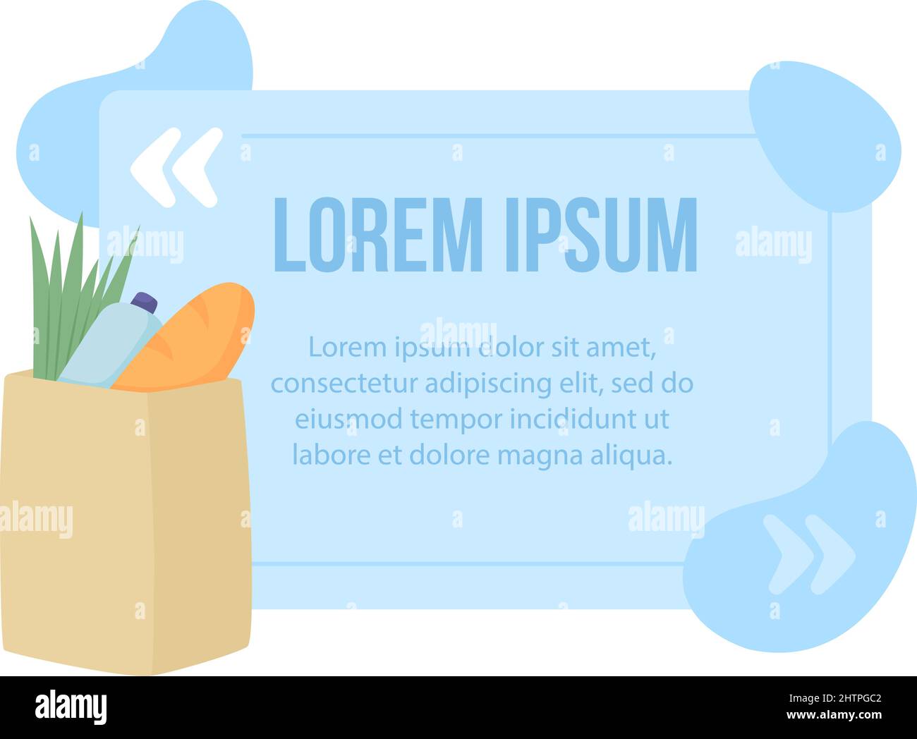 Food products quote textbox with flat item Stock Vector Image & Art - Alamy