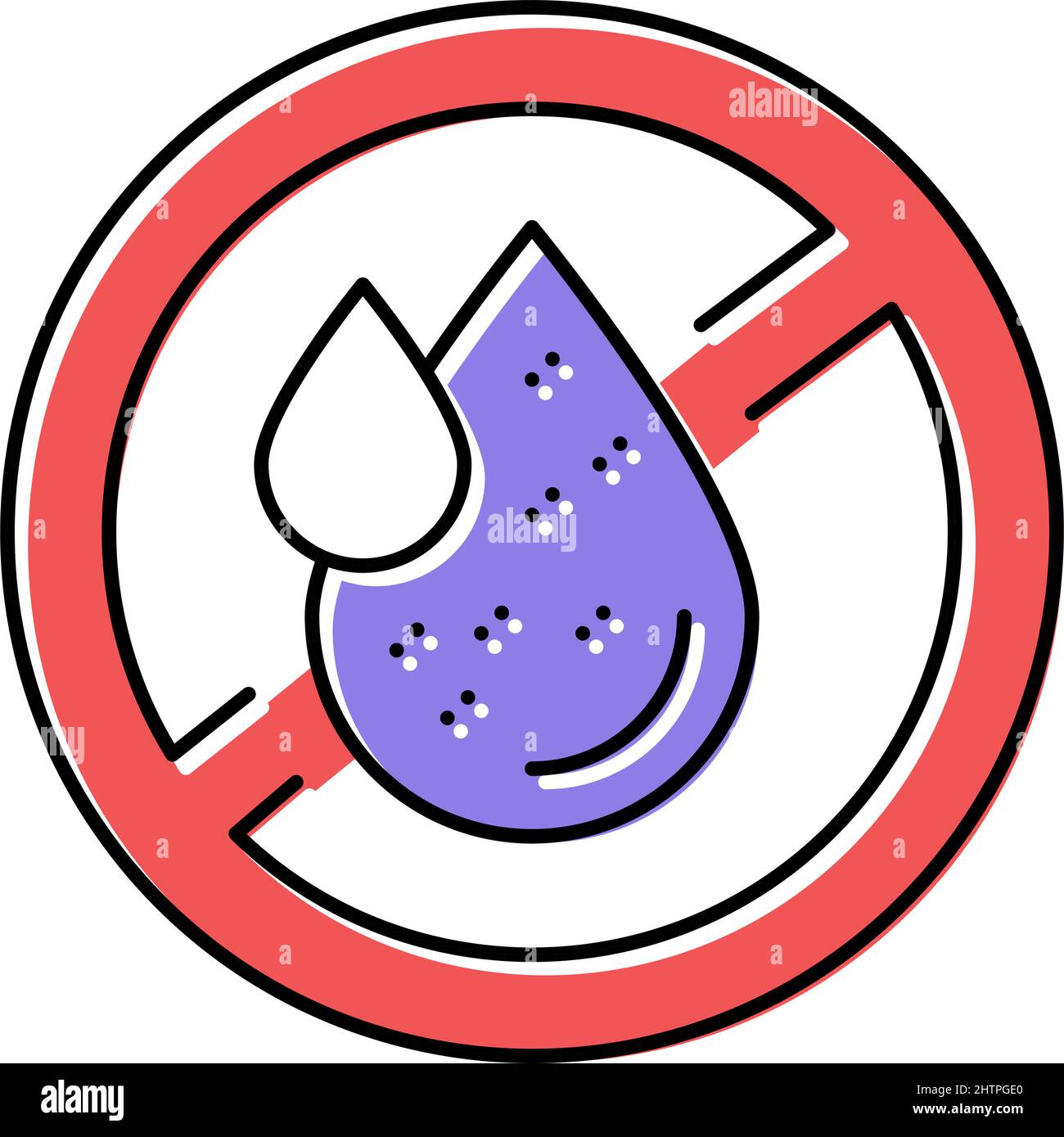 formaldehyde free keratin color icon vector illustration Stock Vector ...