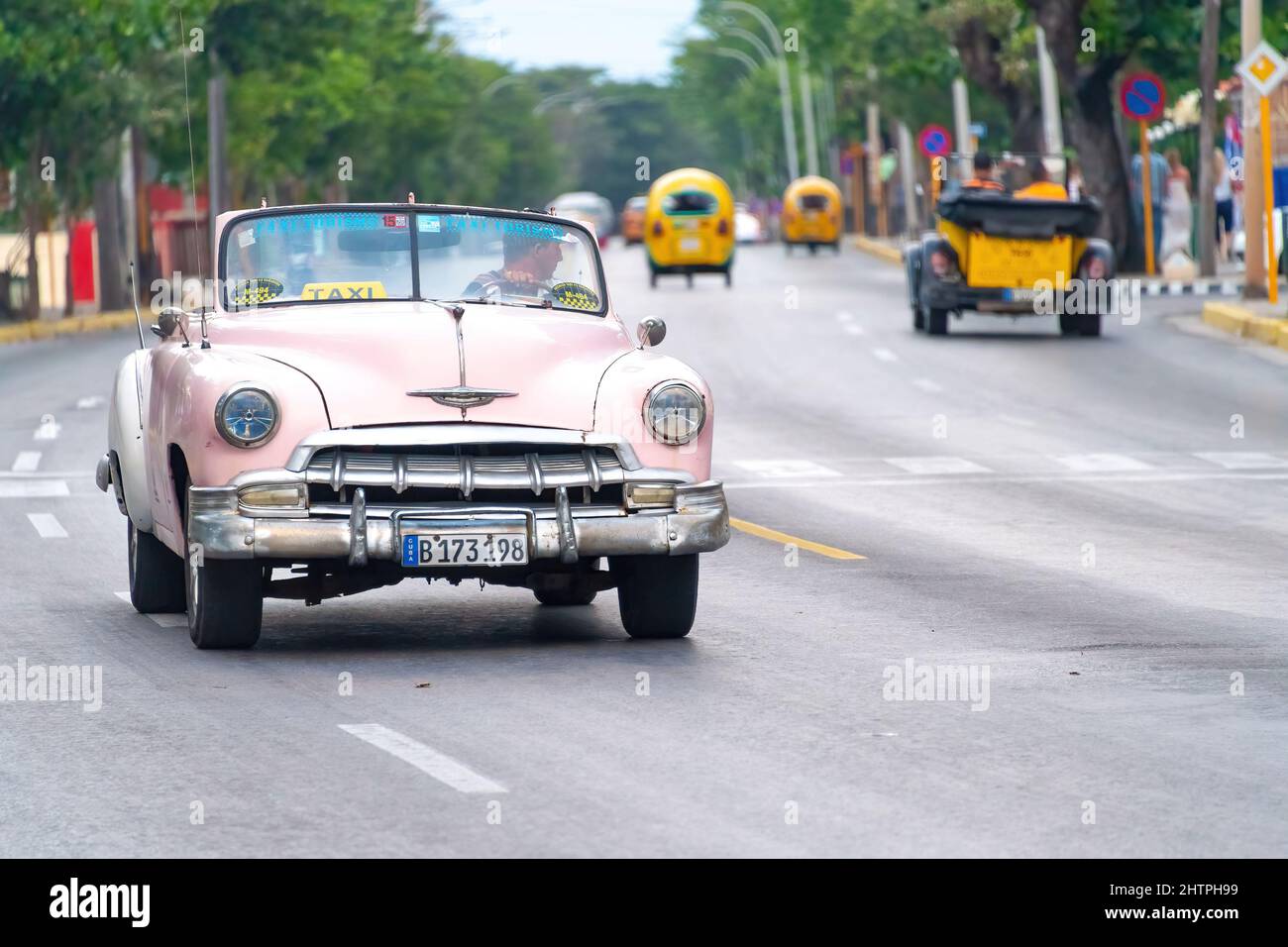 Vintage classic car in Cuba, 2017 Stock Photo - Alamy