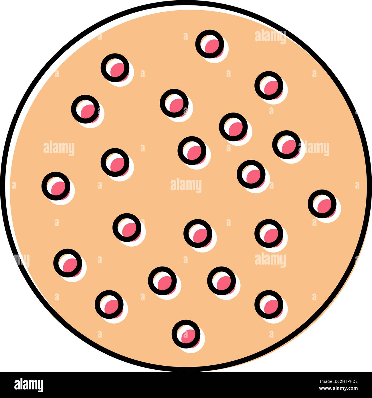 Lichen Planus Skin Disease Color Icon Vector Illustration Stock Vector