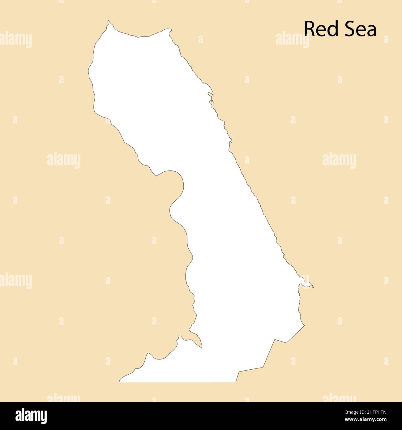 High Quality map of Red Sea is a region of Egypt, with borders of the ...