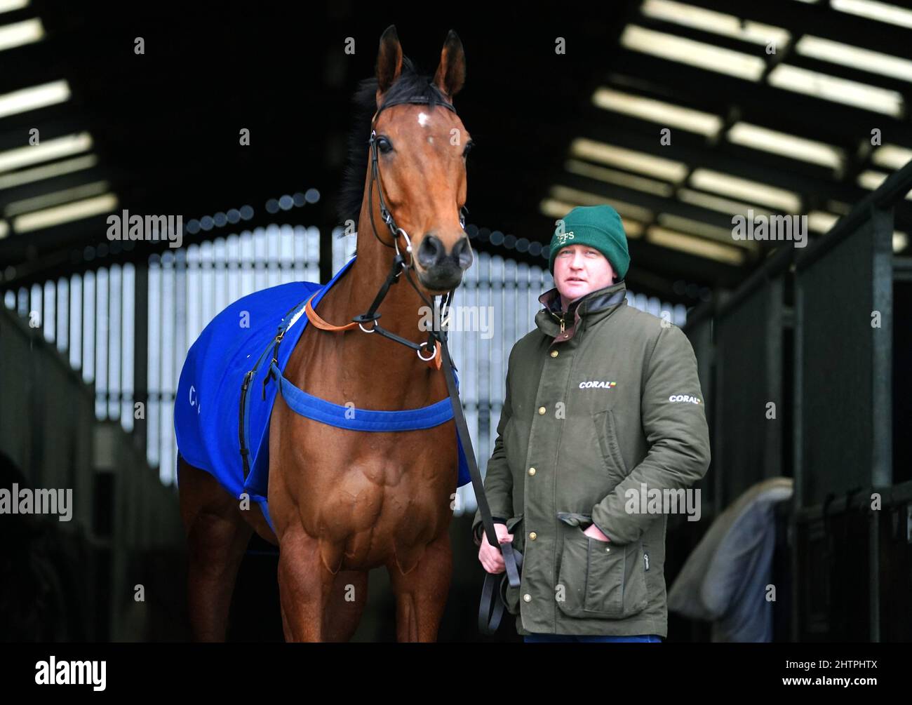 Horse Fiddlerontheroof and Joe Tizzard during a visit to Colin Tizzard ...