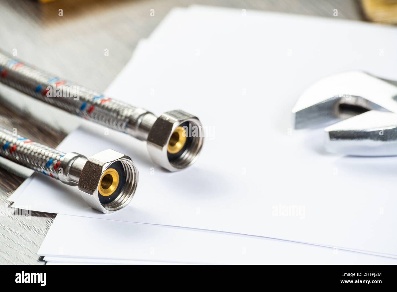 Water fittings and connections with segments Stock Photo - Alamy