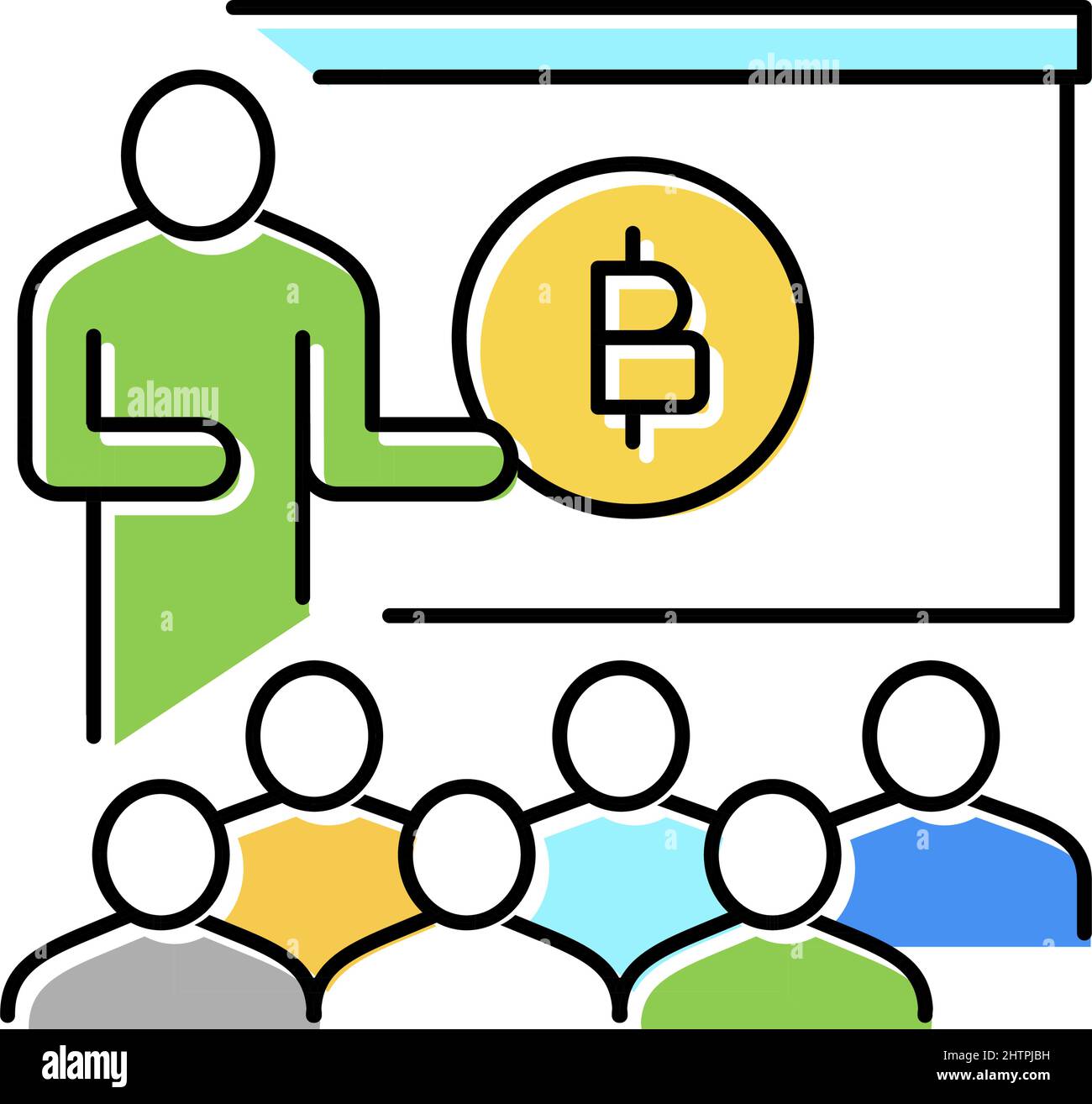 presentation ico color icon vector illustration Stock Vector Image ...