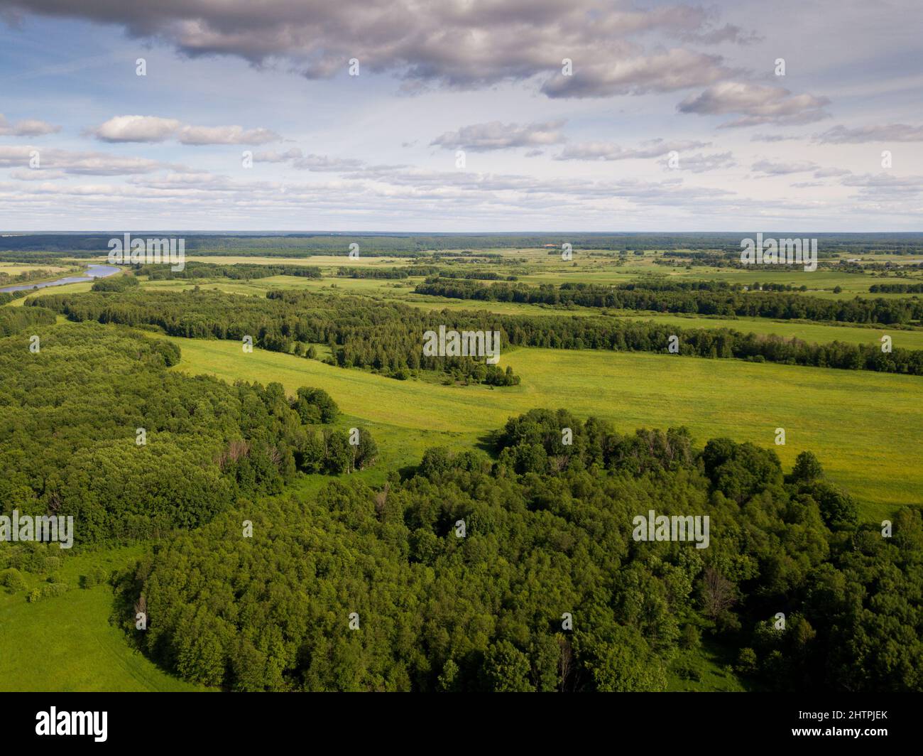 Floodplain meadows along Oka River Stock Photo - Alamy