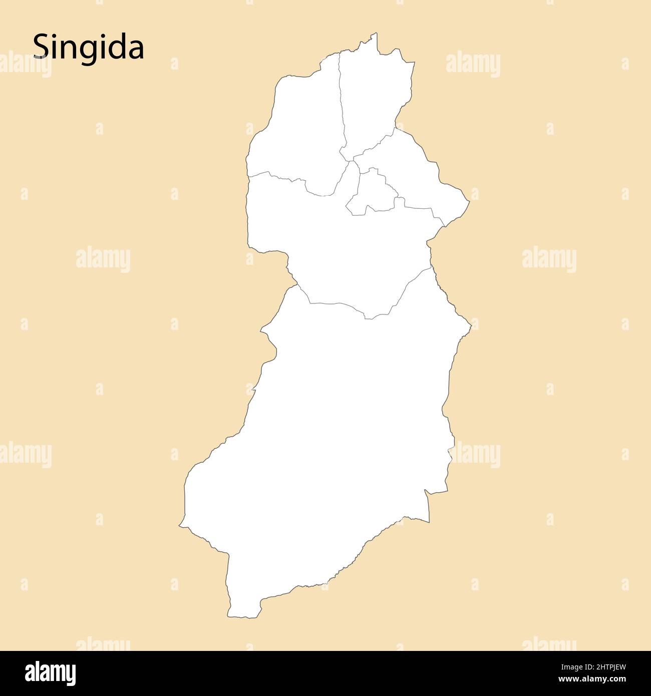 Tanzania political map administrative hi-res stock photography and ...