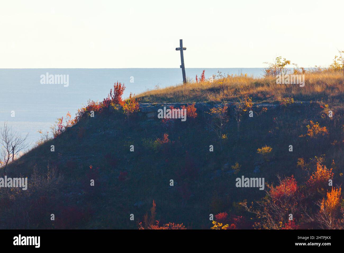 Christian pilgrimage praying mountain hi-res stock photography and ...