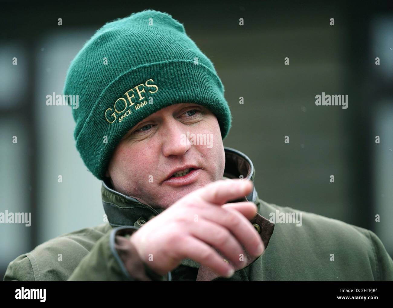 Joe Tizzard during a visit to Colin Tizzard and Joe Tizzard's yard at ...