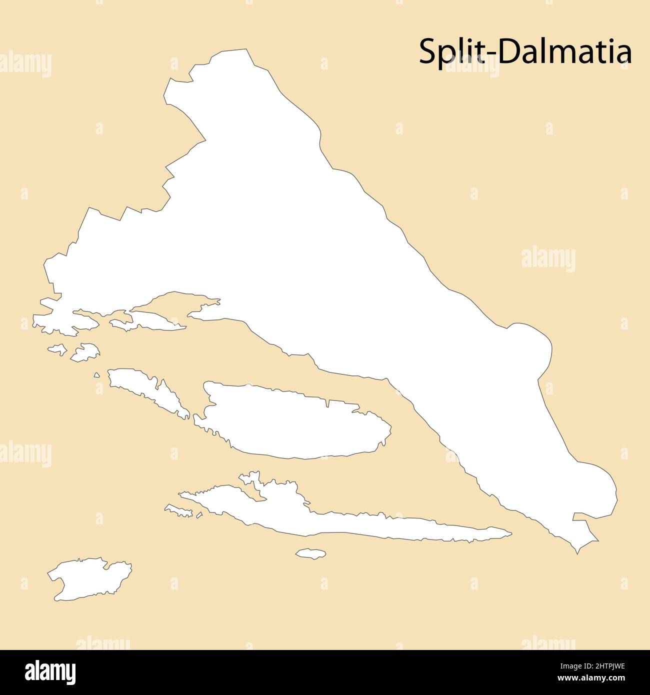 Map of split hi-res stock photography and images - Alamy