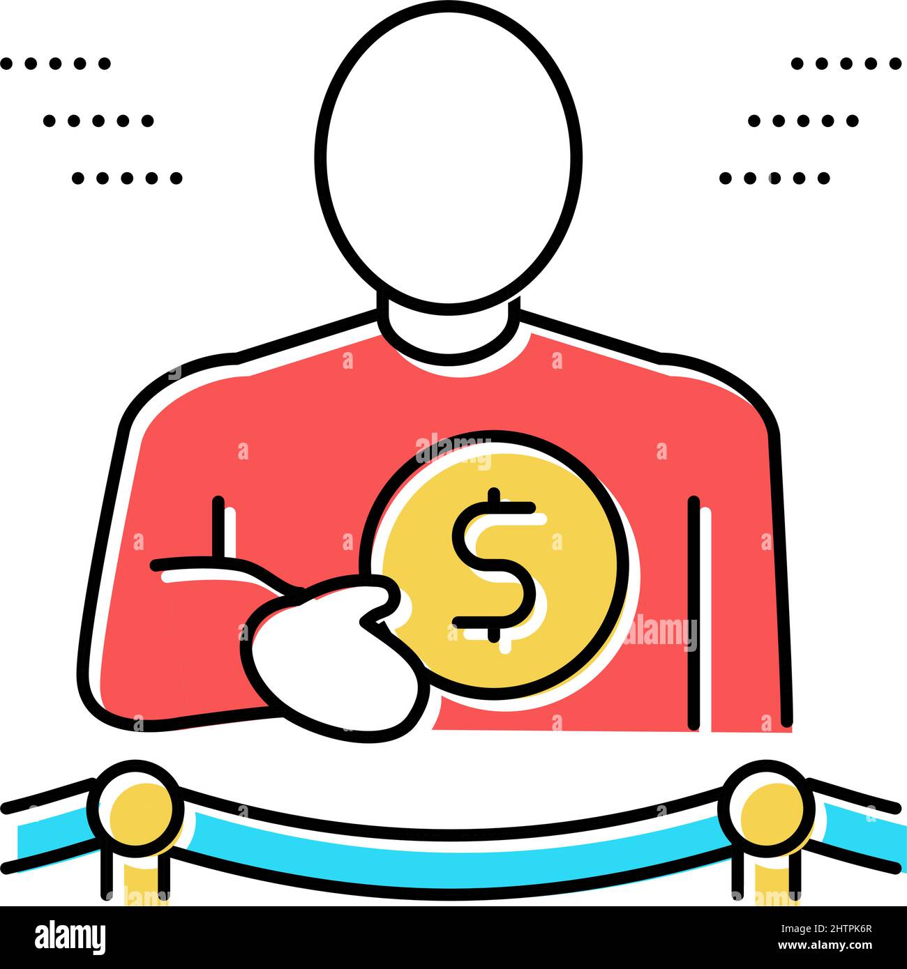 wealth people value color icon vector illustration Stock Vector Image ...