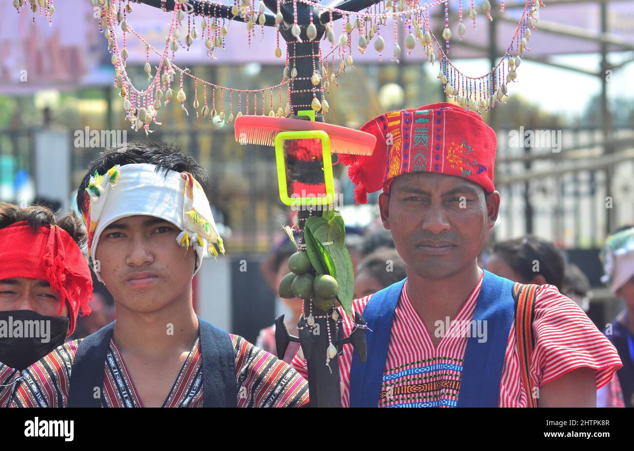 Diphu, Assam, India. 2nd Mar, 2022. Cultural troupe from Karbi tribe ...
