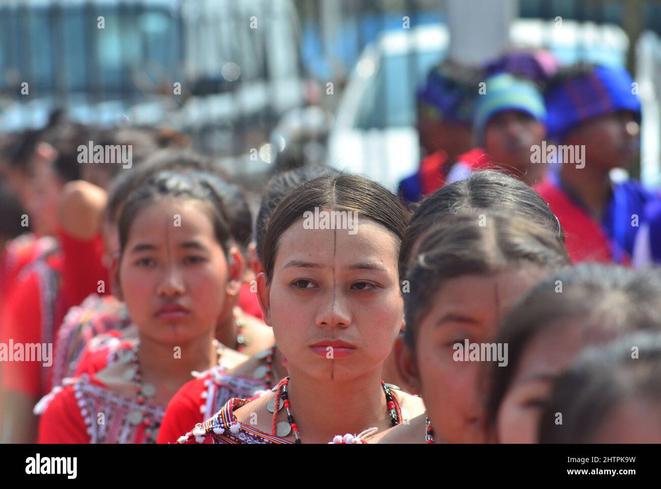 Diphu, Assam, India. 2nd Mar, 2022. Cultural troupe from Karbi tribe ...