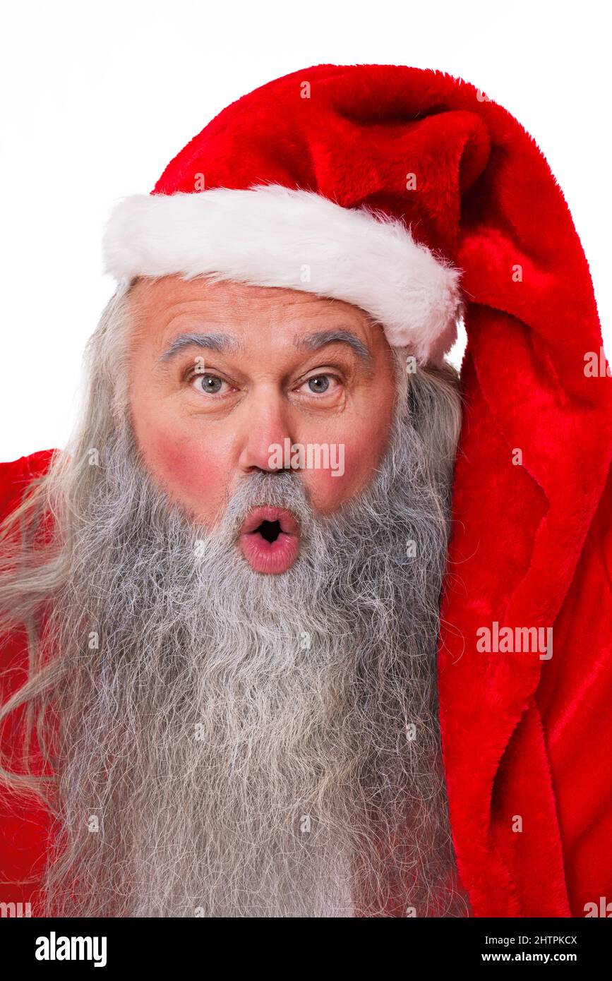Santa claus isolated on white background Stock Photo - Alamy