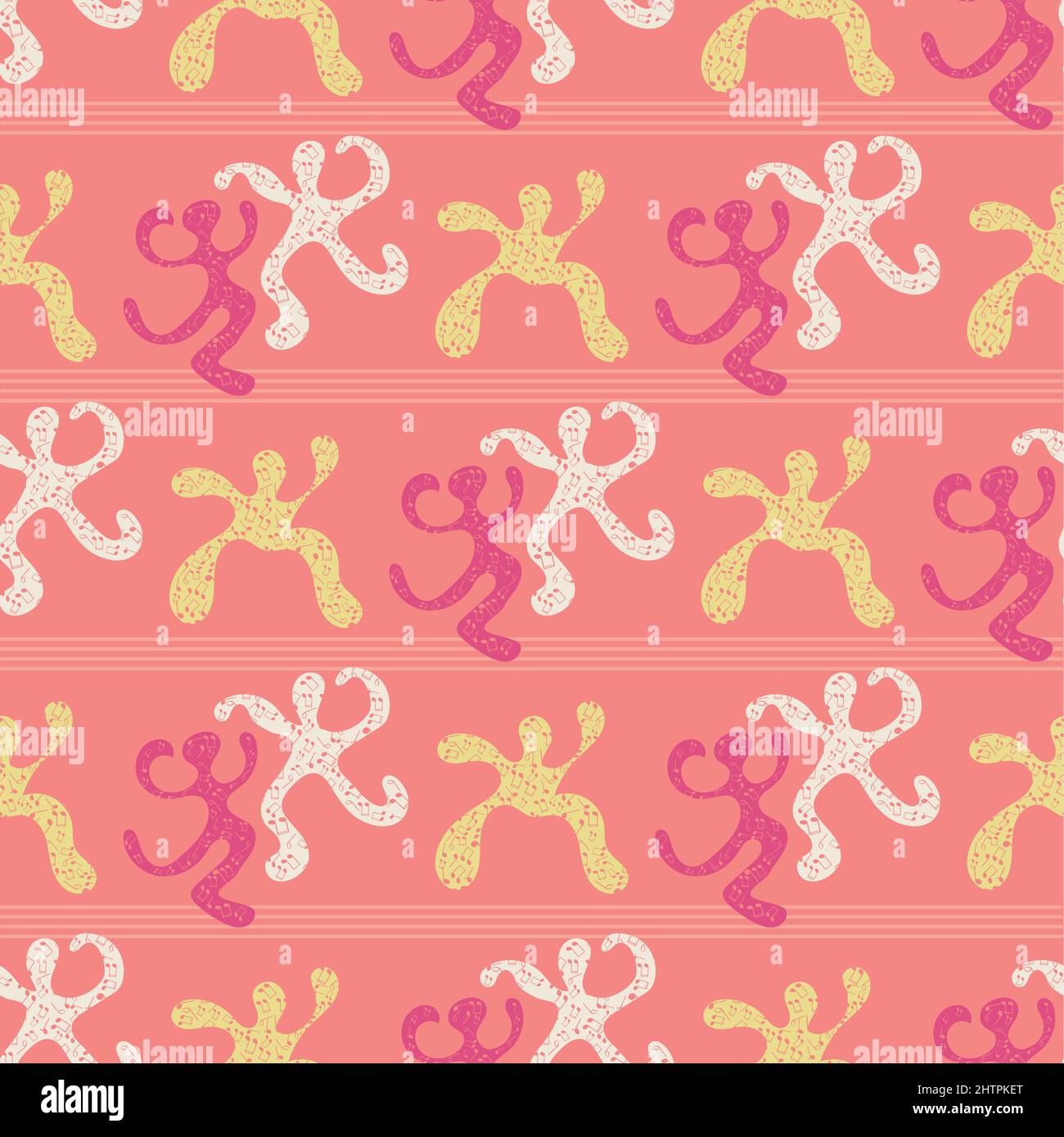 Illustration figures dancing over hi-res stock photography and images ...