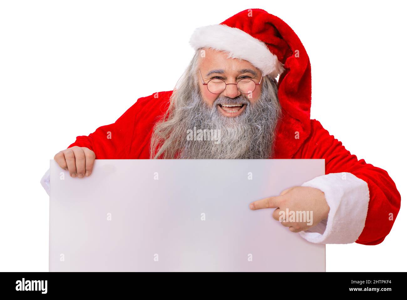 Santa claus isolated on white background Stock Photo - Alamy