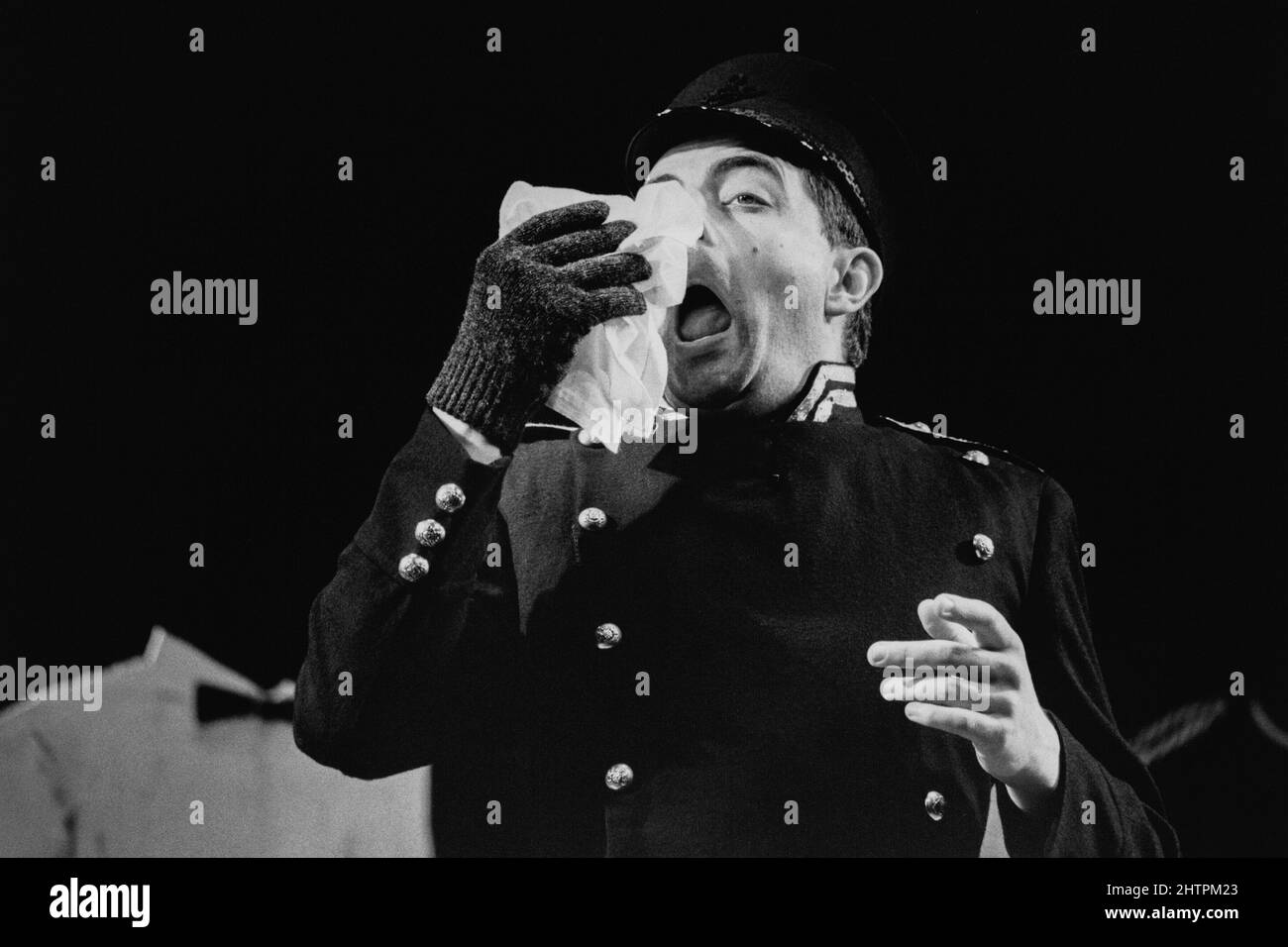 Rowan Atkinson (Chervyakov) in THE SNEEZE by Chekhov at the Aldwych ...