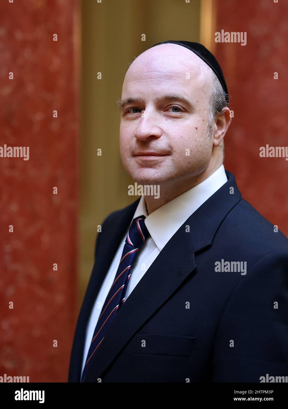 Magdeburg, Germany. 02nd Mar, 2022. The new state rabbi, Daniel Fabian ...