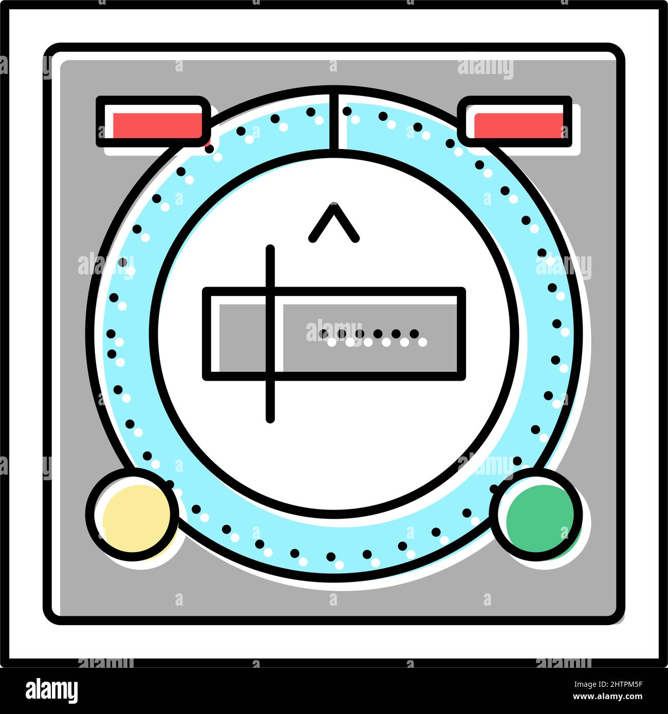 electronic compass color icon vector illustration Stock Vector Image ...