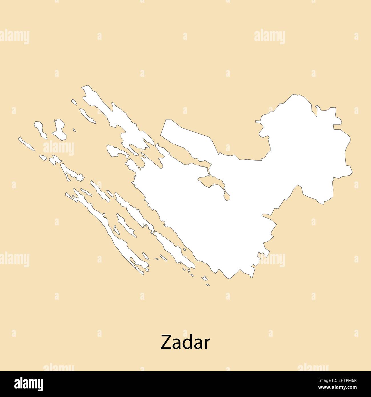 Map of zadar hi-res stock photography and images - Alamy