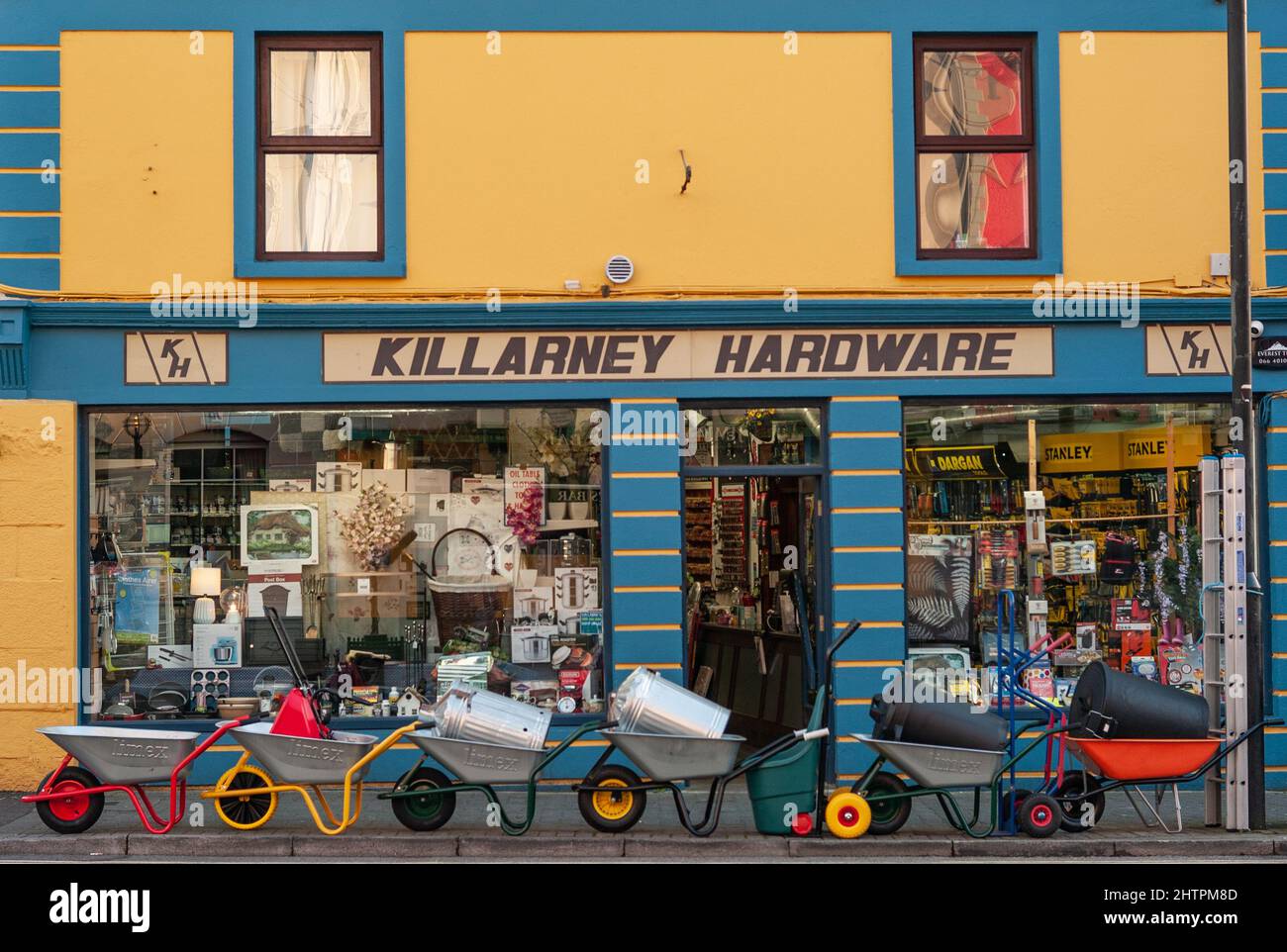 Killarney, Ireland - 25th January 2022: Facade of Traditional hardware ...
