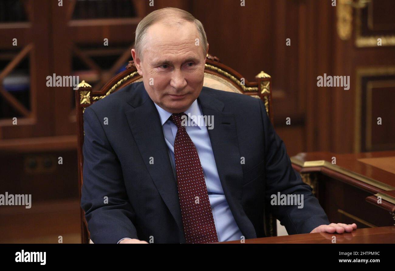 March 2, 2022. - Russia, Moscow. - Russian President Vladimir Putin ...