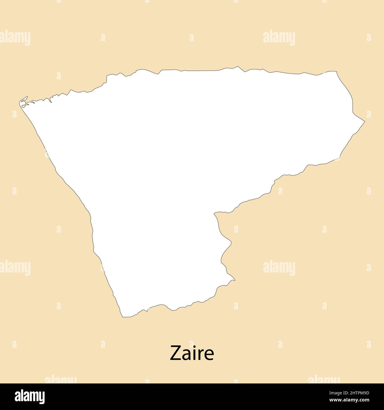 High Quality map of Zaire is a region of Angola, with borders of the ...