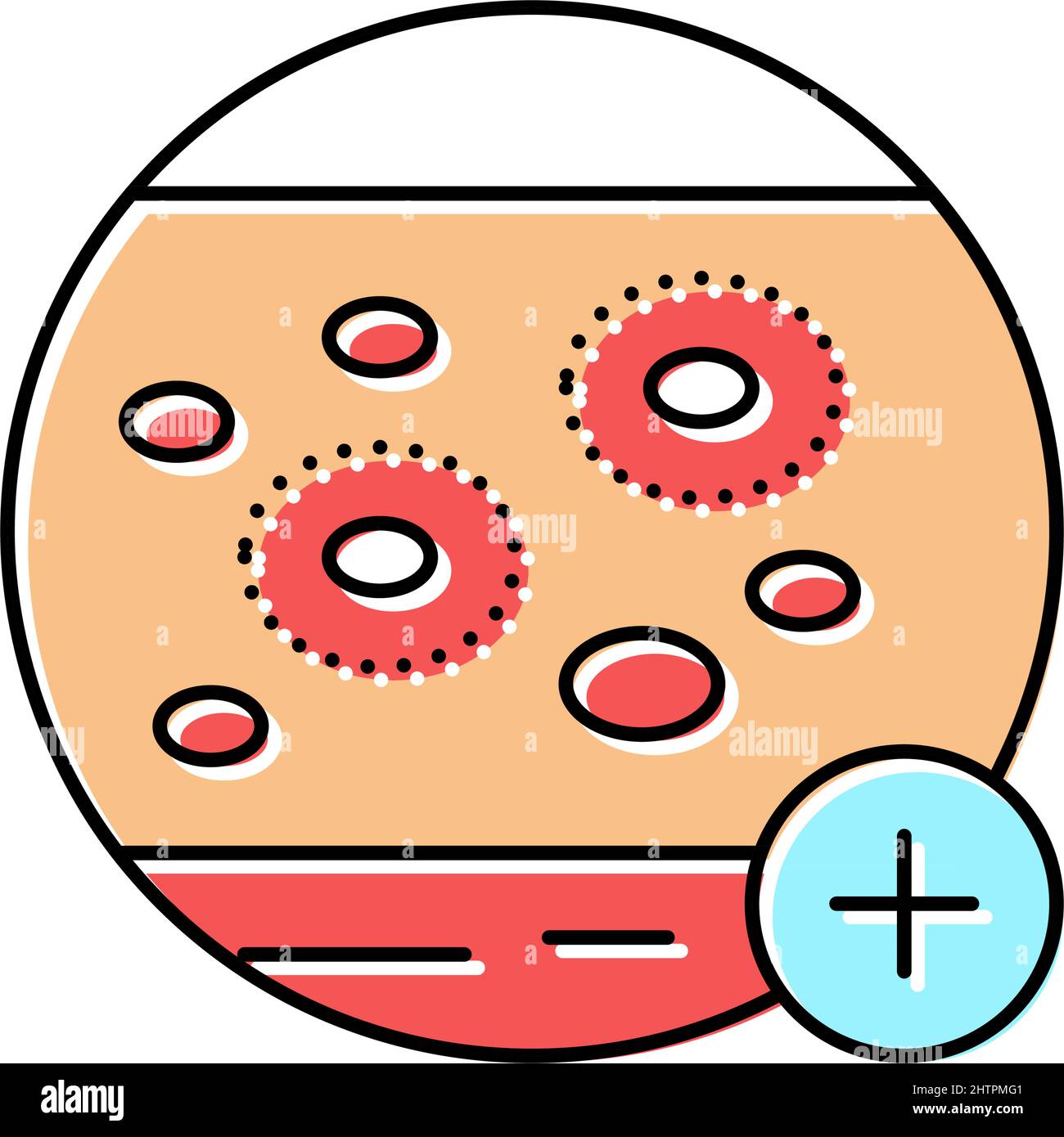 skin infections color icon vector illustration Stock Vector Image & Art ...