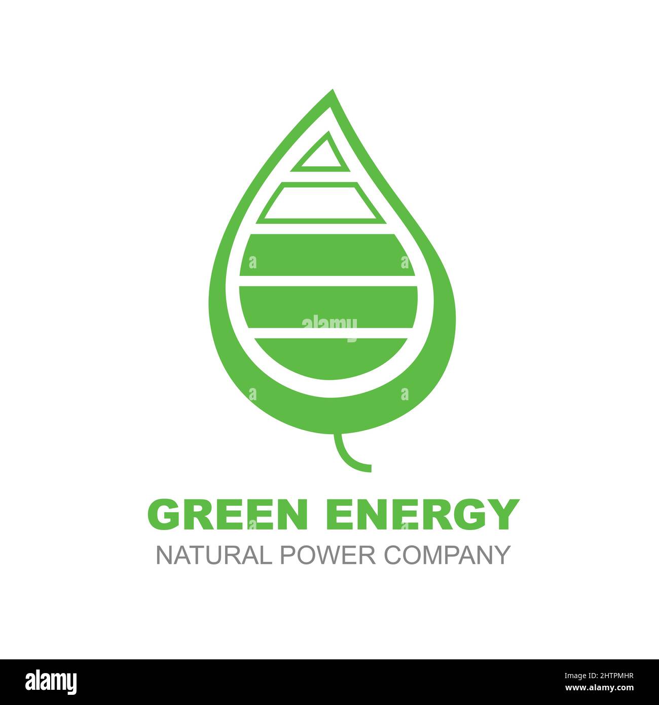 Green energy company logo template. Natural power sign Stock Vector ...