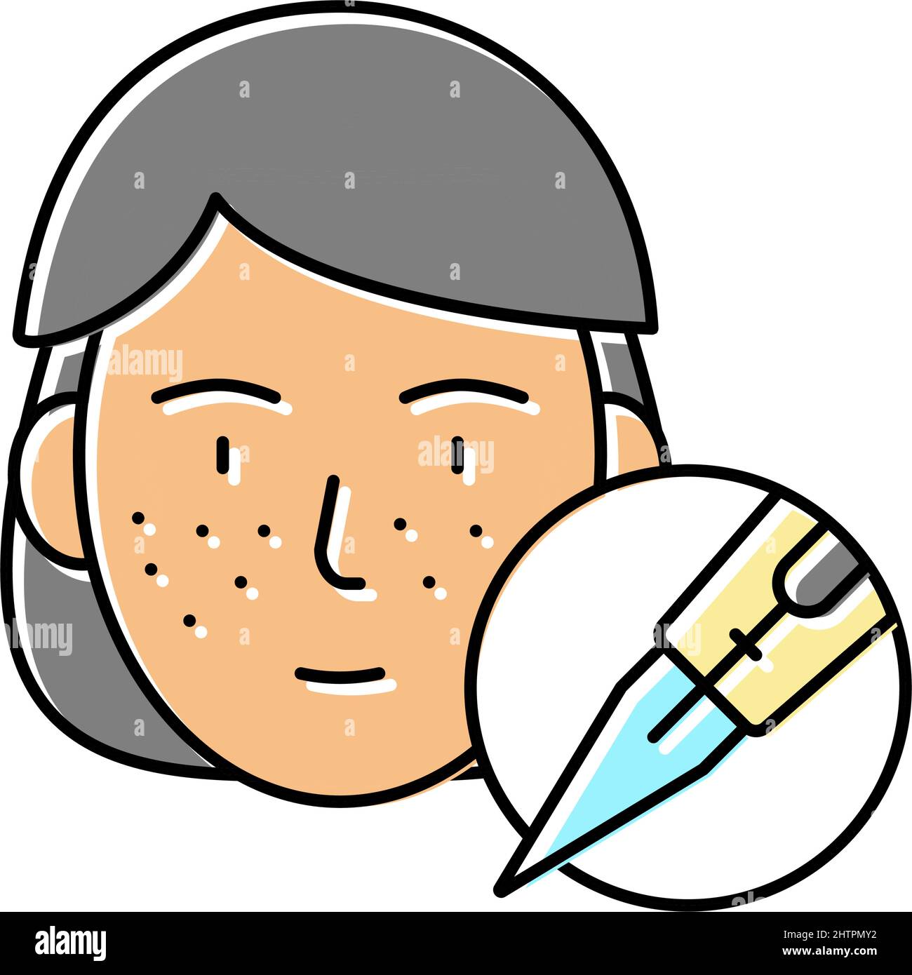 freckle tattoo color icon vector illustration Stock Vector Image & Art ...