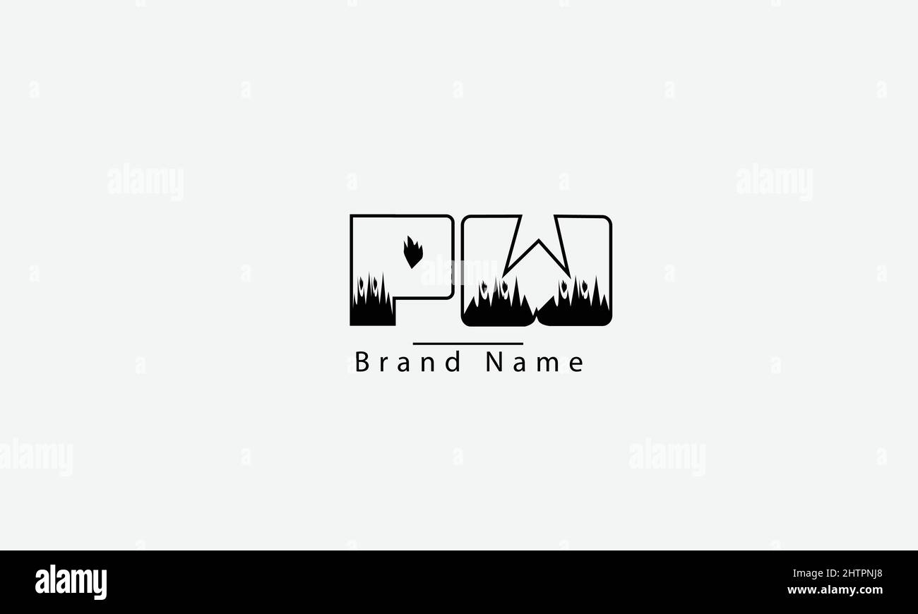 Pw real estate logo hi-res stock photography and images - Alamy