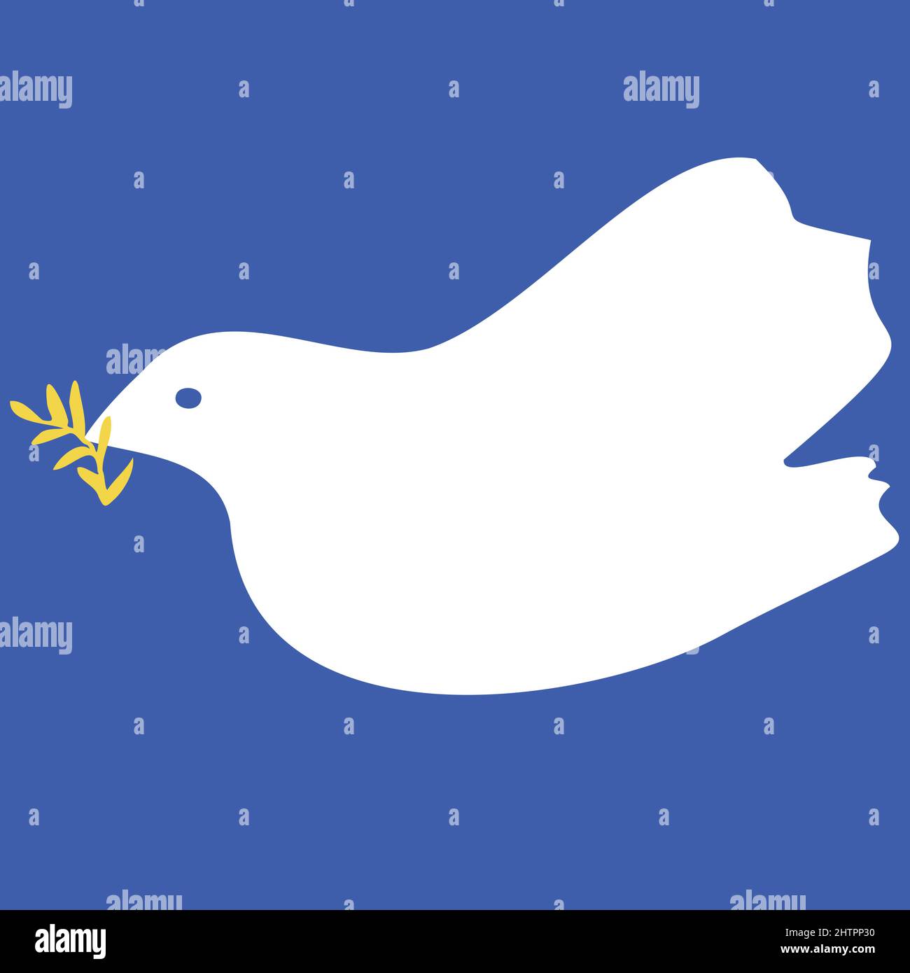 white dove peace symbol simple vector illustration Stock Vector Image ...