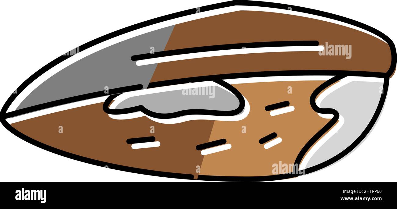 mussel closed shell color icon vector illustration Stock Vector Image ...