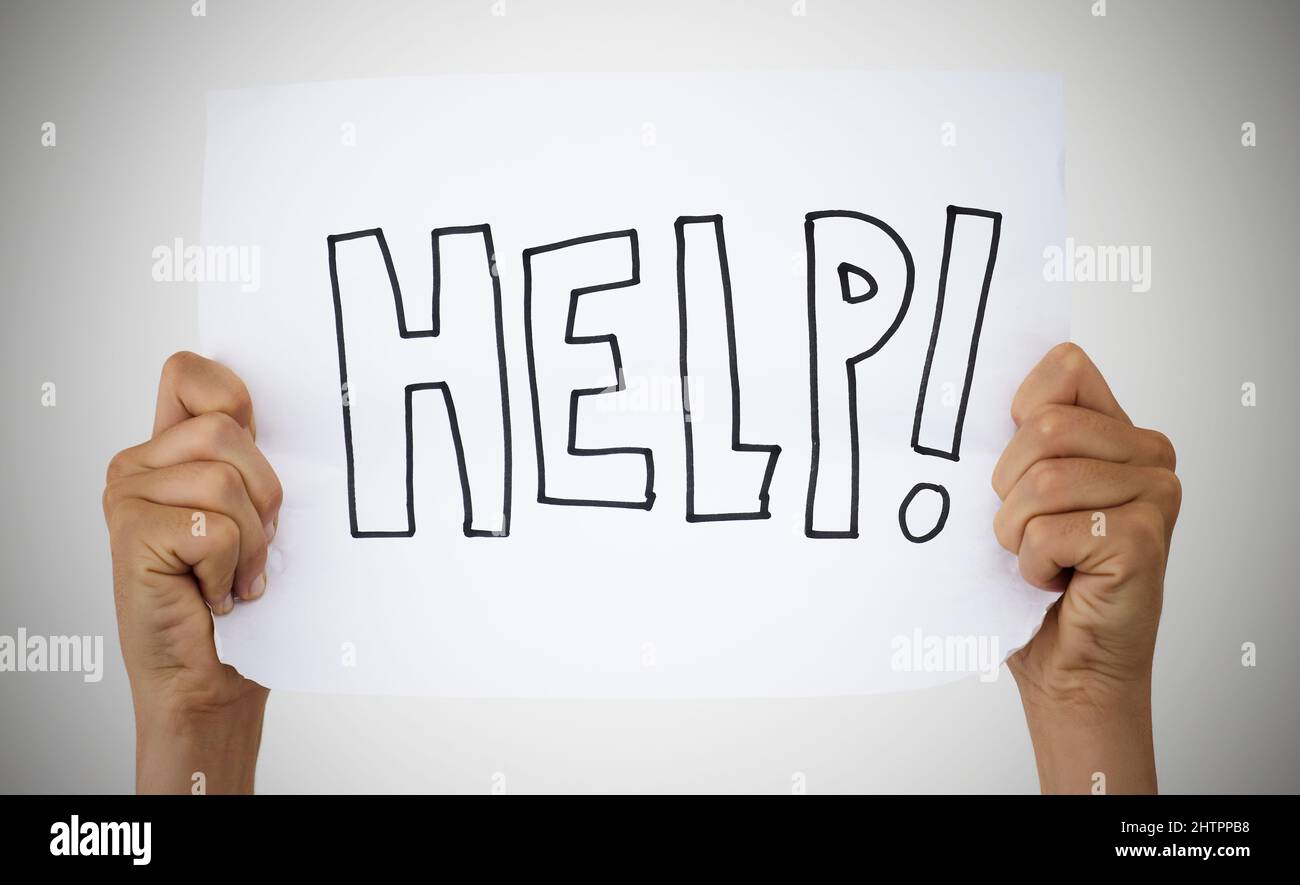 Asking for help is a sign of strength. Studio shot of an unrecognisable ...