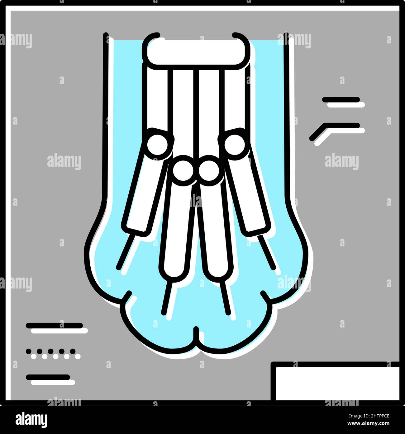 digital radiology color icon vector illustration Stock Vector Image ...