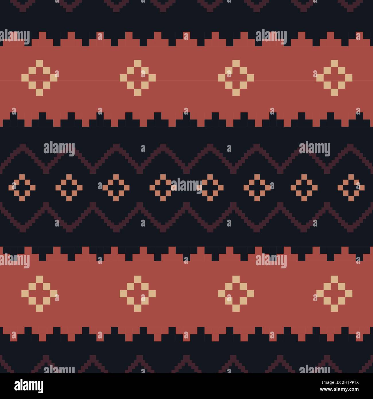 Navajo style seamless pattern, made in vector. Fabric, textile, cal ...