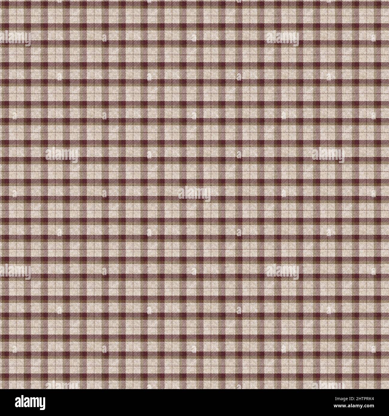 Sepia brown neutral woven plaid texture background. Seamless old worn ...