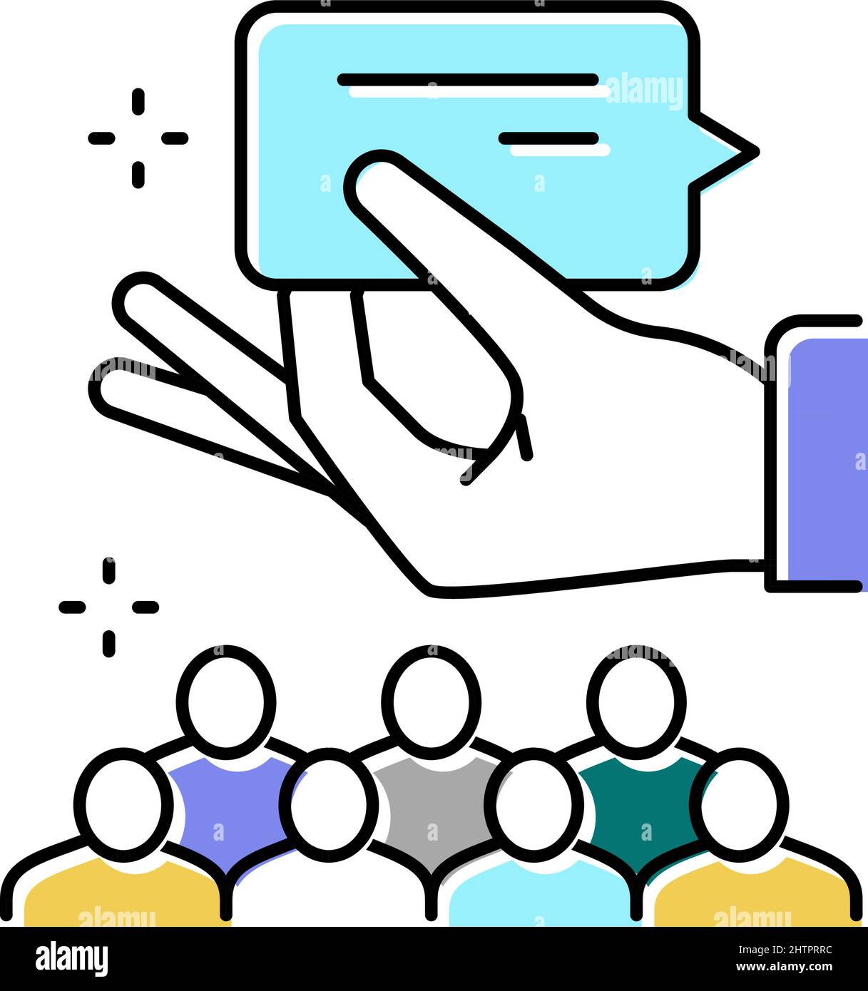 advisory boards and mentors color icon vector illustration Stock Vector ...